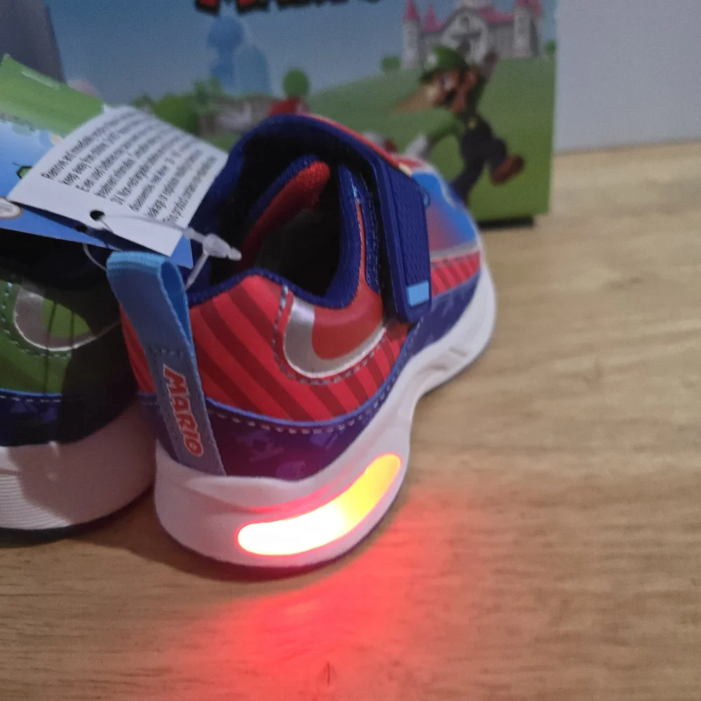 Nintendo | Shoes | Nintendo Kids Mario Luigi Lightup Sneakers S ...